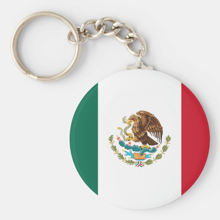 Bandera de México - Flag of Mexico - Mexican Flag Keychain | Zazzle