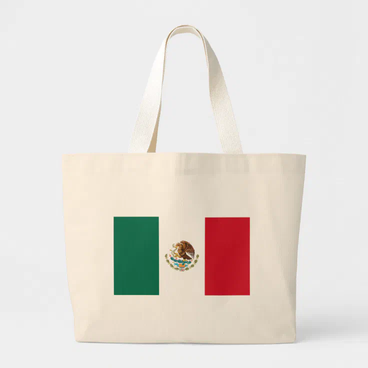 Bandera de México - Flag of Mexico - Mexican Flag Large Tote Bag | Zazzle