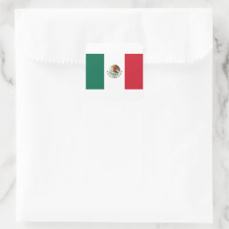 Bandera de México - Flag of Mexico - Mexican Flag Square Sticker | Zazzle