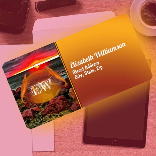 Banderas Rocky Sunset 914 Address Label | Zazzle