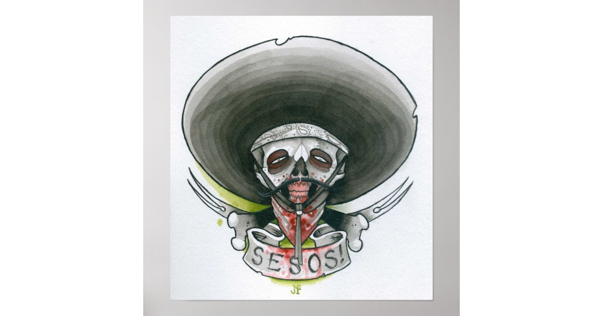 Bandito Zombie Poster | Zazzle