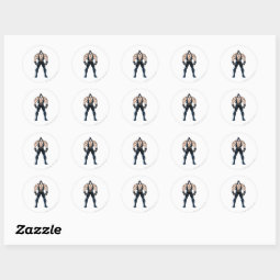 Bane Classic Stance Classic Round Sticker | Zazzle