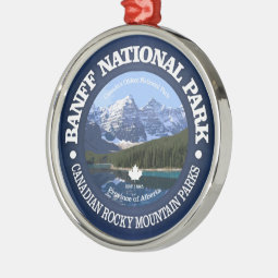 Banff National Park (C) Metal Ornament | Zazzle