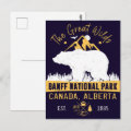 Banff National Park Canada Vintage Distressed Postcard | Zazzle