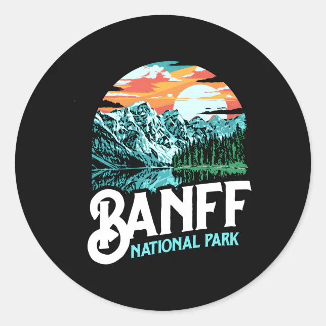 Banff National Park Lake Louise Canada Classic Round Sticker | Zazzle