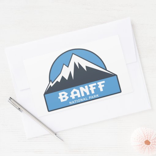 Banff National Park Rectangular Sticker | Zazzle