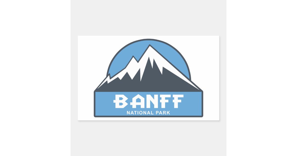 Banff National Park Rectangular Sticker | Zazzle