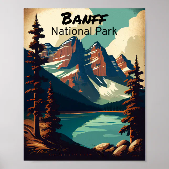 Banff National Park Vintage Poster | Zazzle