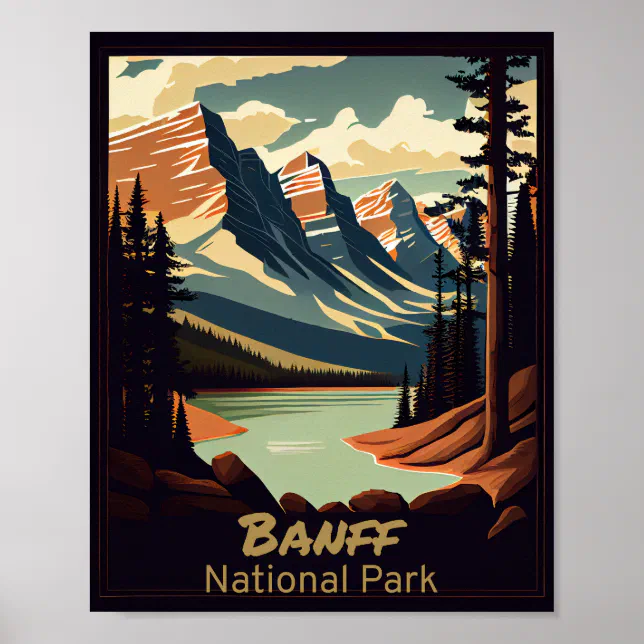 Banff National Park Vintage Poster | Zazzle