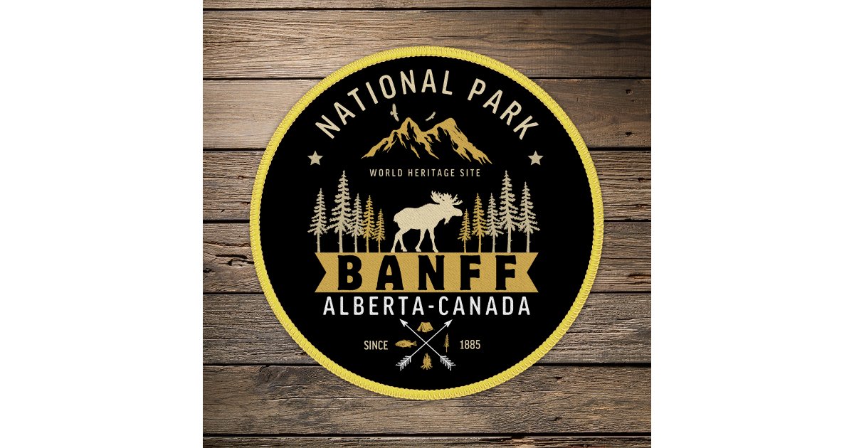 Banff National Park World Heritage Site Patch | Zazzle