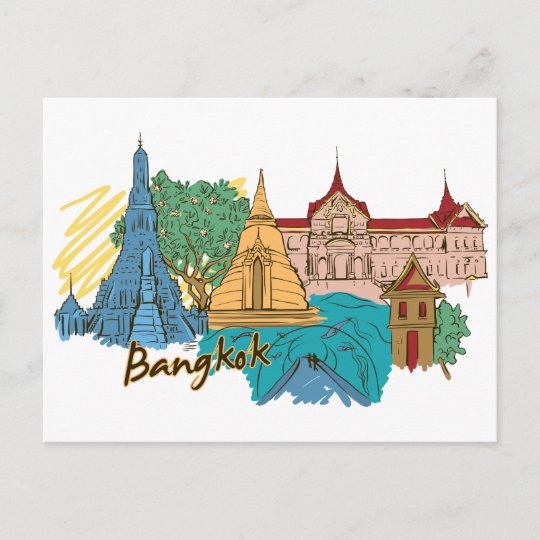 Bangkok Thailand Postcard | Zazzle.com