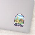 Bangkok Thailand Travel Retro Emblem Sticker | Zazzle