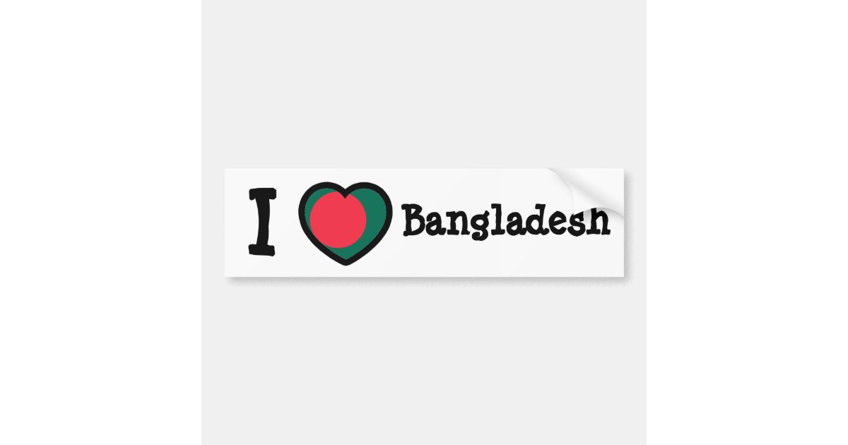 Bangladesh Flag Bumper Sticker | Zazzle