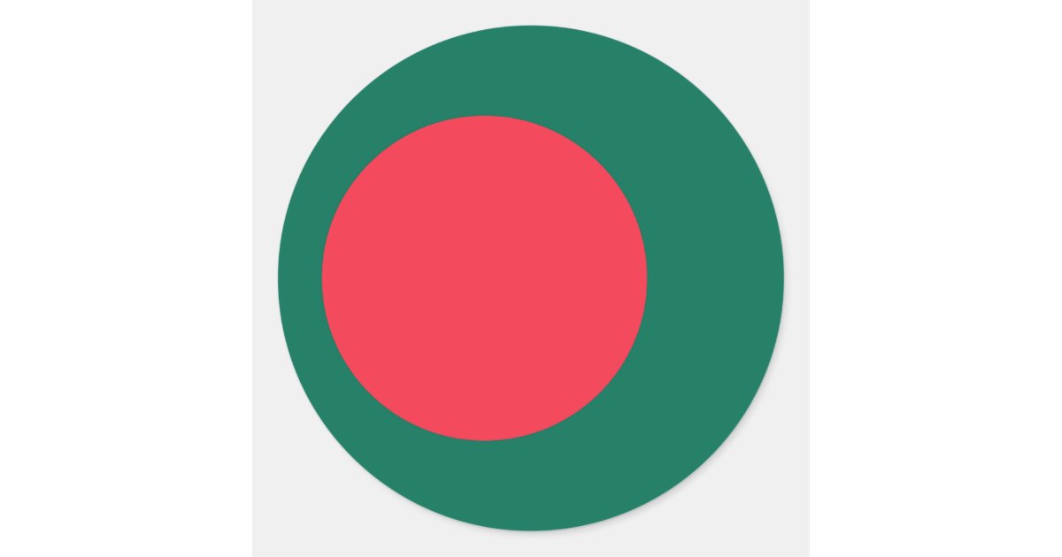 Bangladesh Flag Sticker | Zazzle