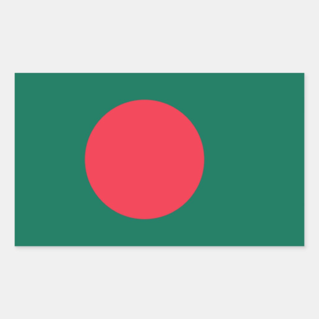 Bangladesh Flag Sticker | Zazzle