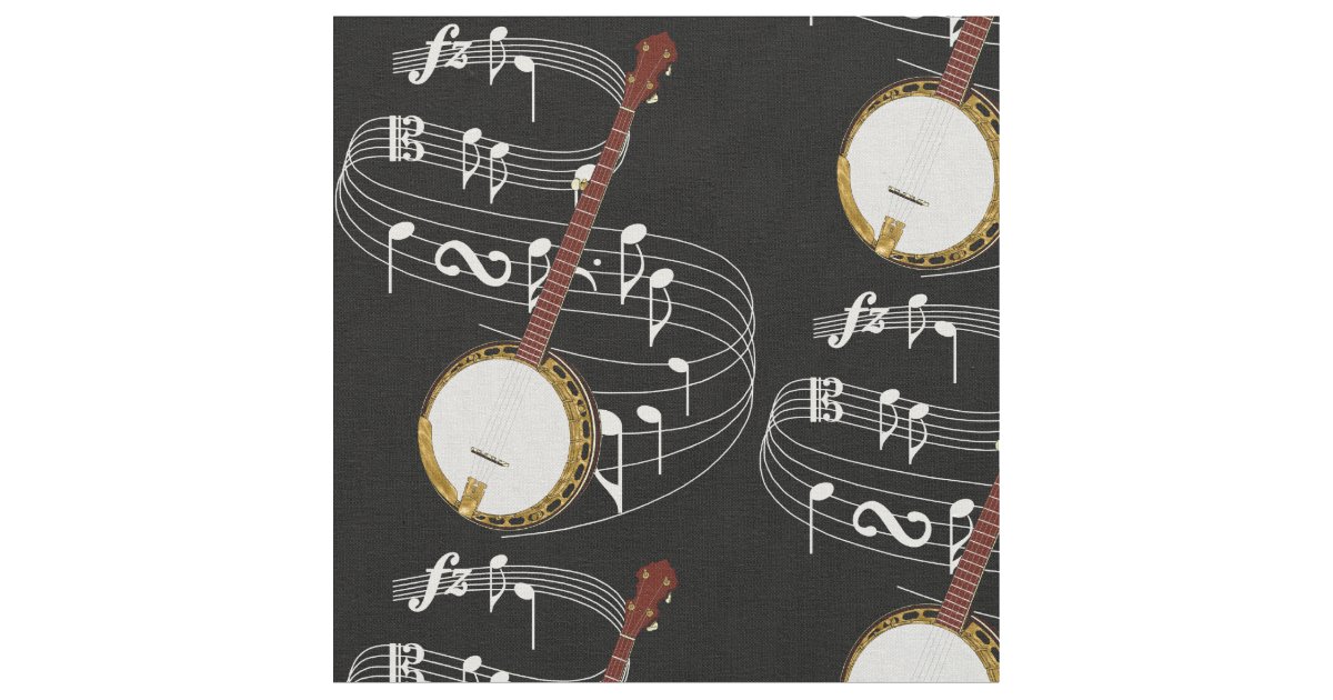 Banjo - Dark Fabric | Zazzle
