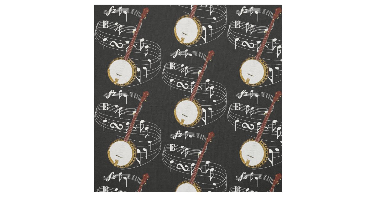 Banjo - Dark Fabric | Zazzle
