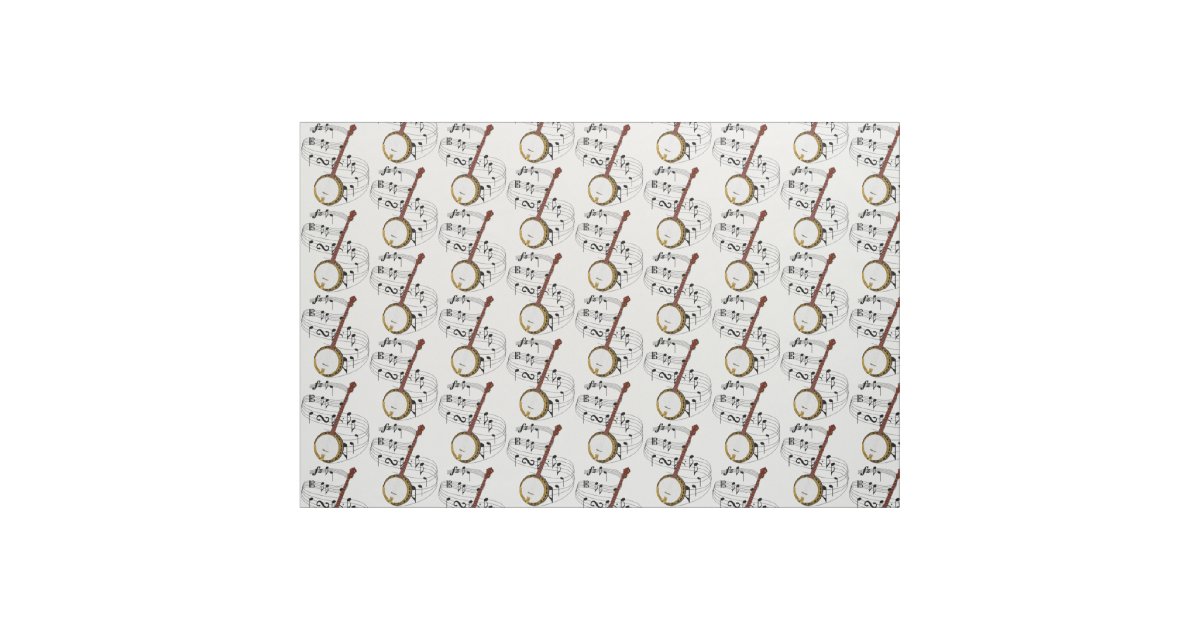 Banjo Fabric | Zazzle