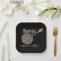 Banjo Makes Me Happy Musical Party Paper Plates | Zazzle
