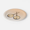 Banjo Music Instruments on Orange Paper Plates | Zazzle