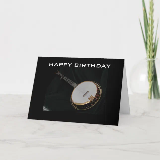 BANJO PLAYER'S BIRTHDAY GREETING CARD | Zazzle
