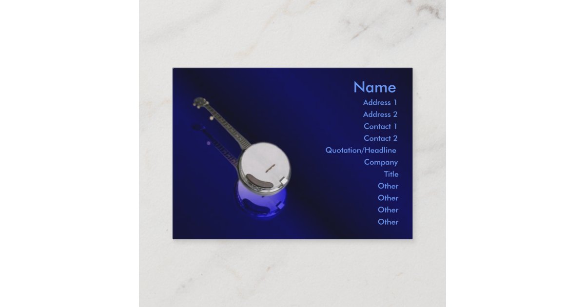Banjo Profile Card | Zazzle