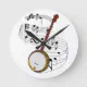 Banjo Round Clock | Zazzle