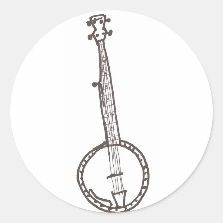 Banjo Sticker | Zazzle