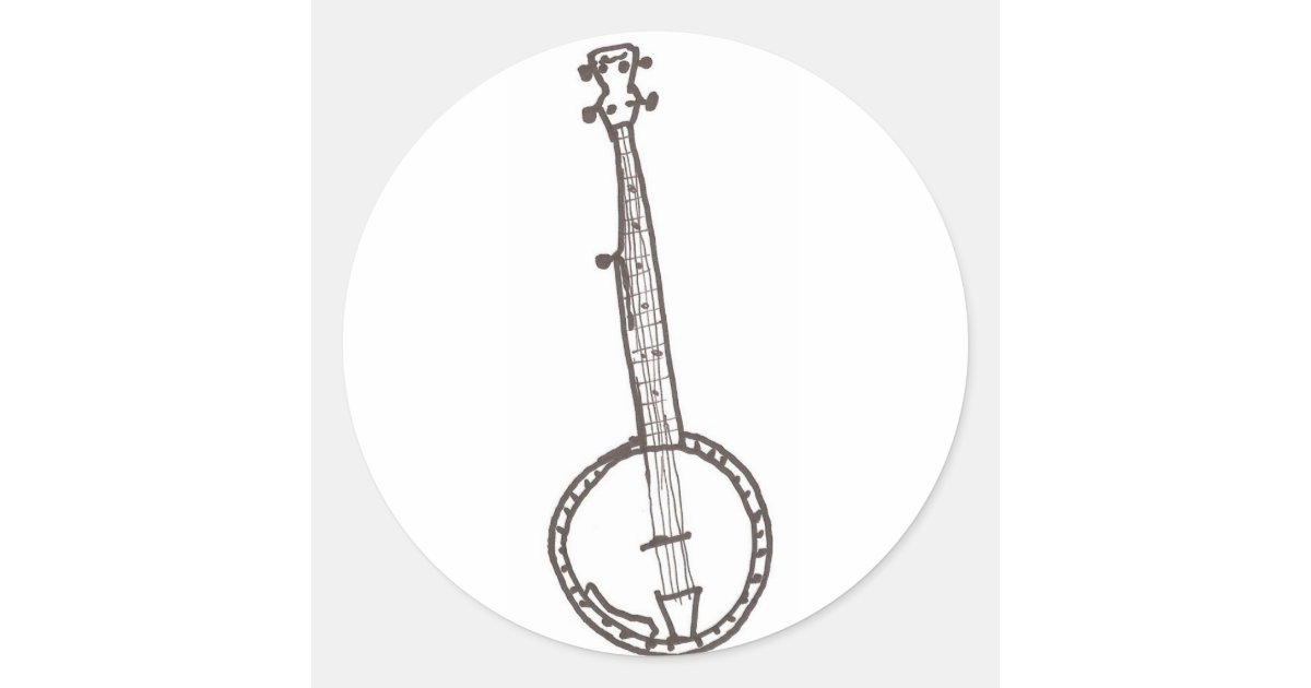 Banjo Sticker | Zazzle