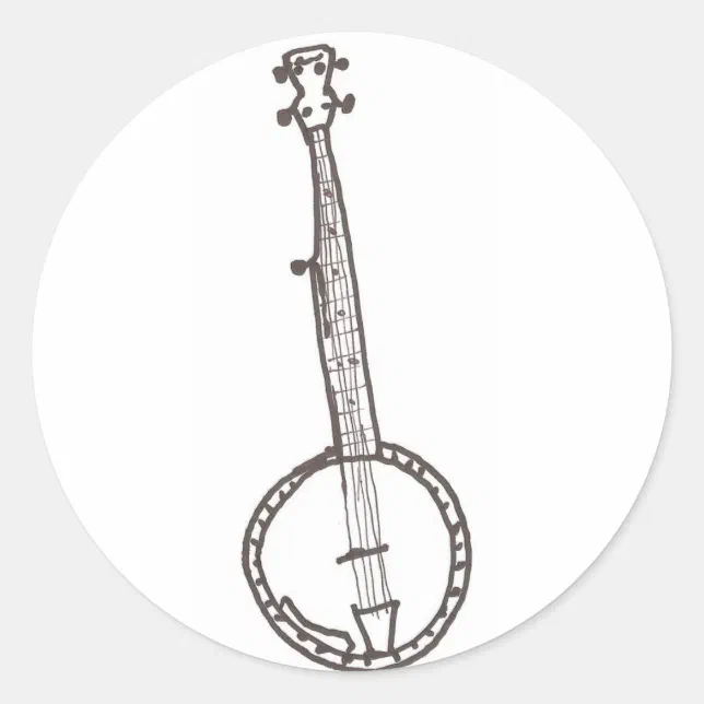 Banjo Sticker | Zazzle