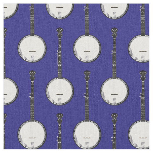 Banjo Fabric | Zazzle.com