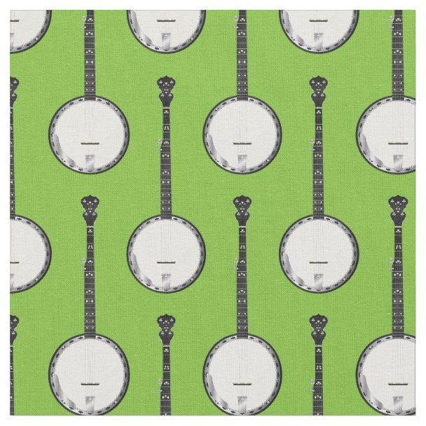Banjo Fabric | Zazzle.com