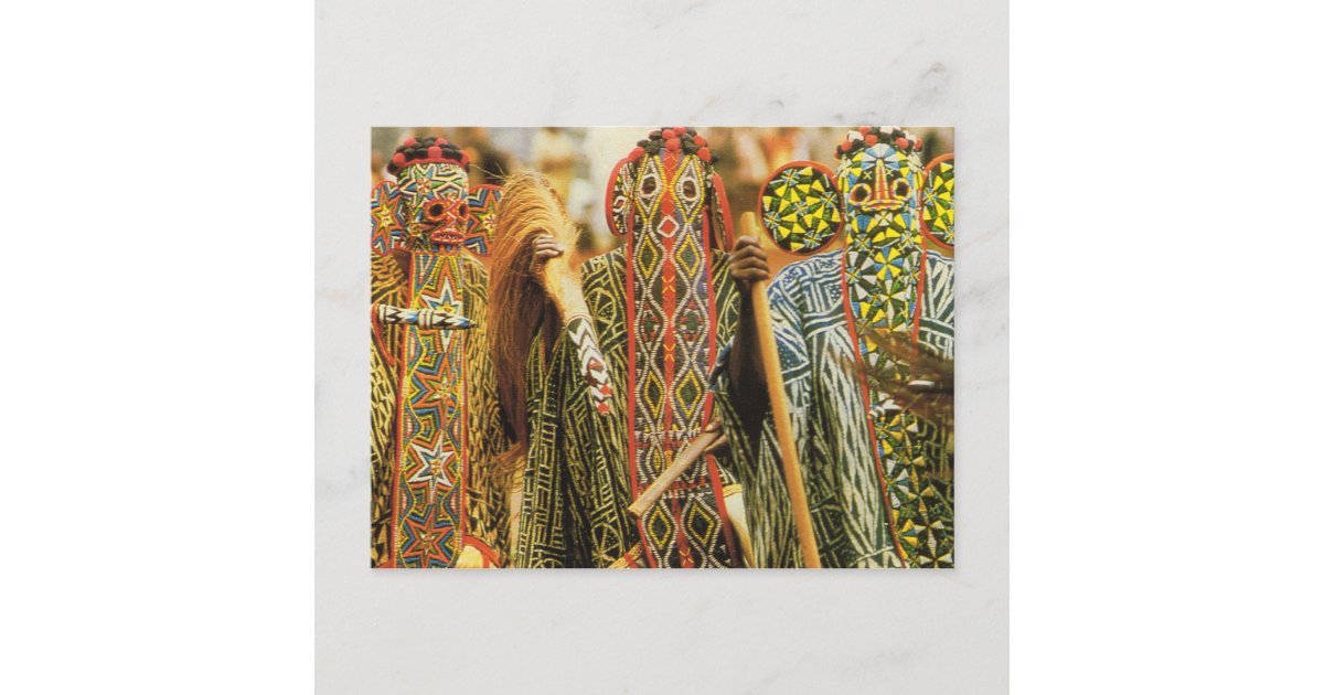 Banjouge dancers, Cameroon Postcard | Zazzle