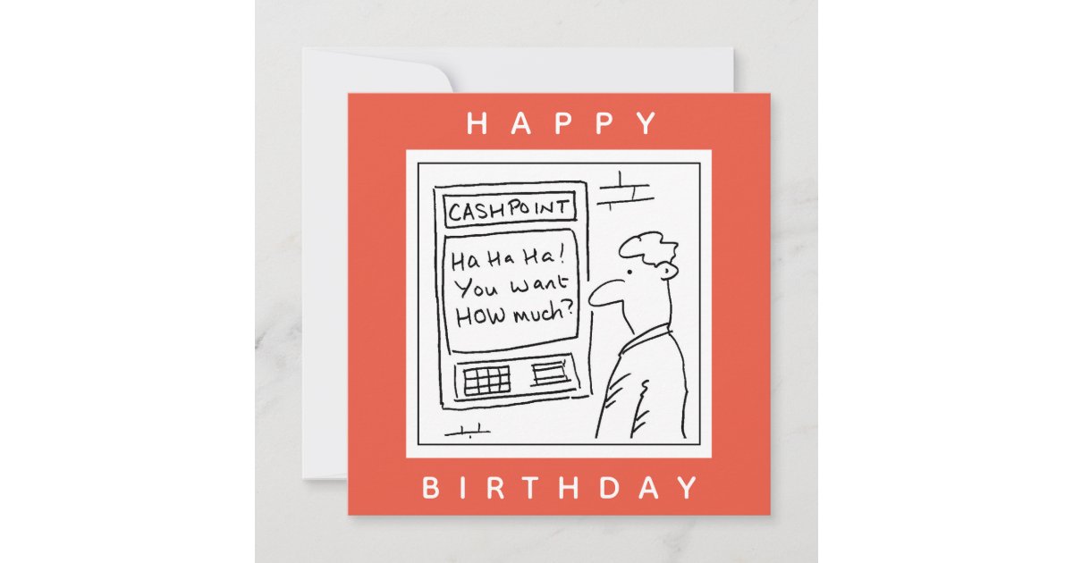 Bank Cashpoint Machine and Customer Card | Zazzle