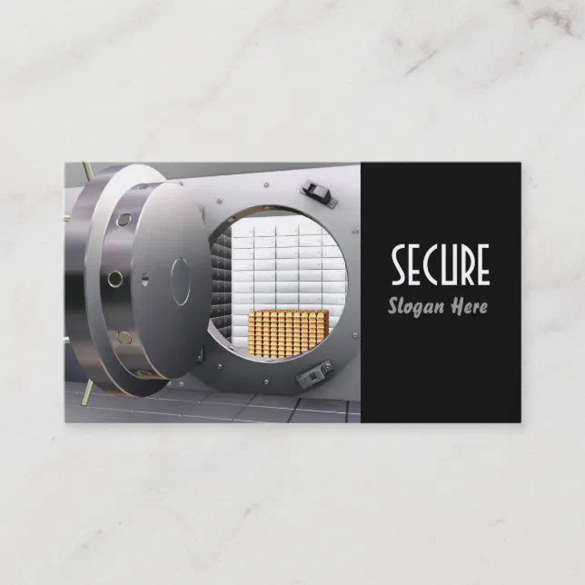 Bank Vault Business Card | Zazzle