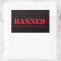 Banned Nintendo Switch Rectangular Sticker | Zazzle