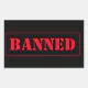 Banned Nintendo Switch Rectangular Sticker | Zazzle