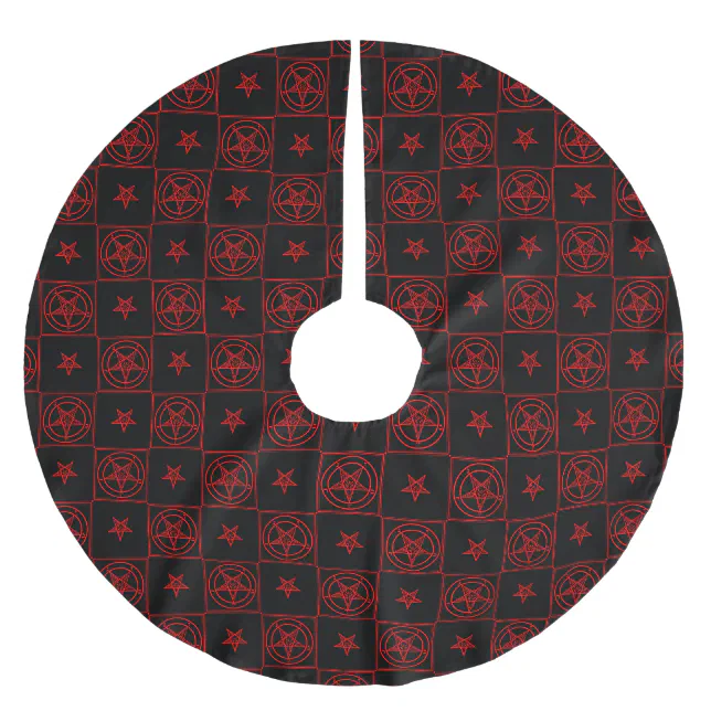 Baphomet Brushed Polyester Tree Skirt | Zazzle