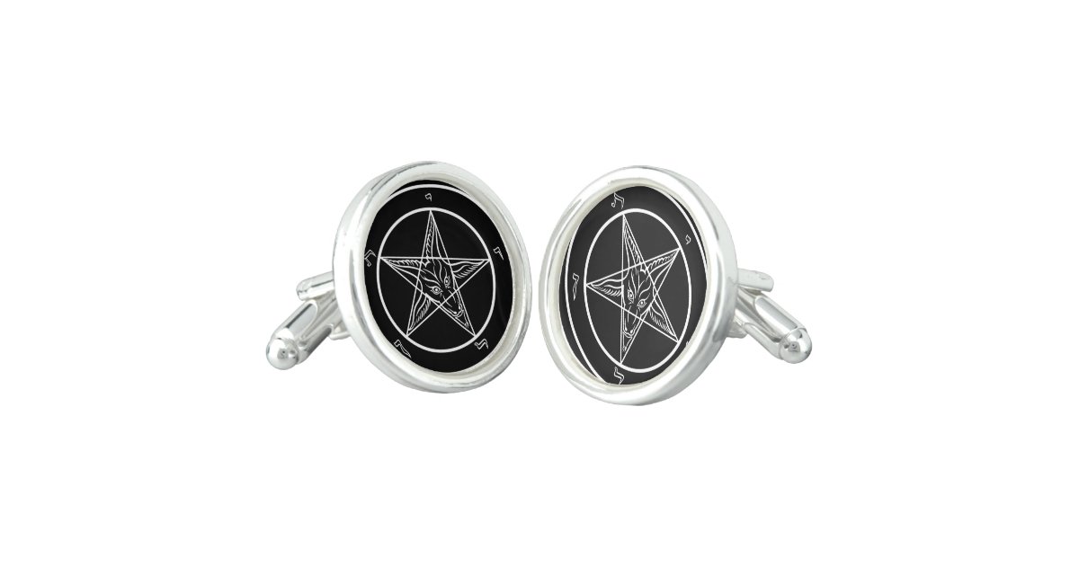 Baphomet Church of Satan Cufflinks | Zazzle