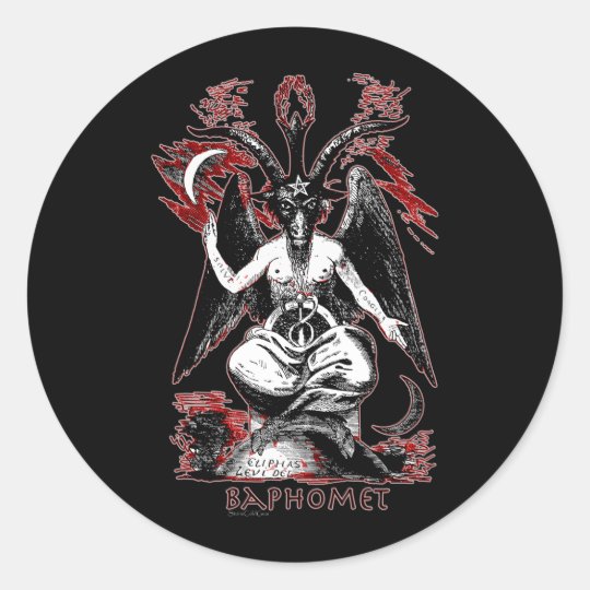 Baphomet Classic Round Sticker | Zazzle.com