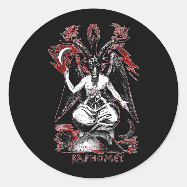 Baphomet Classic Round Sticker | Zazzle