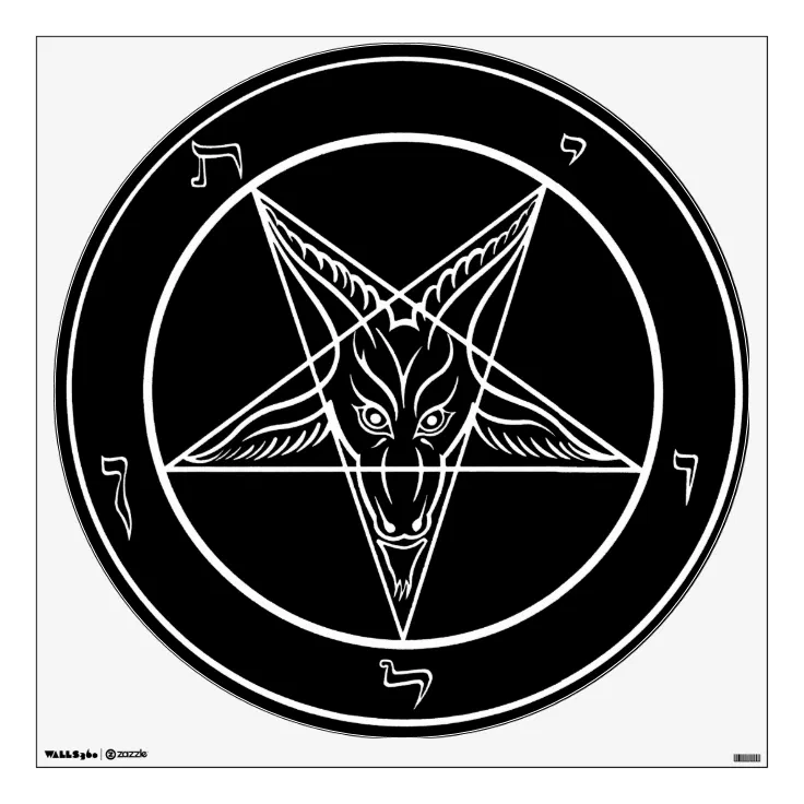 Baphomet Wall Decal 30" Movable | Zazzle