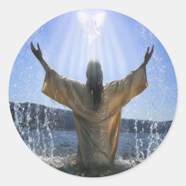 Baptism Classic Round Sticker | Zazzle