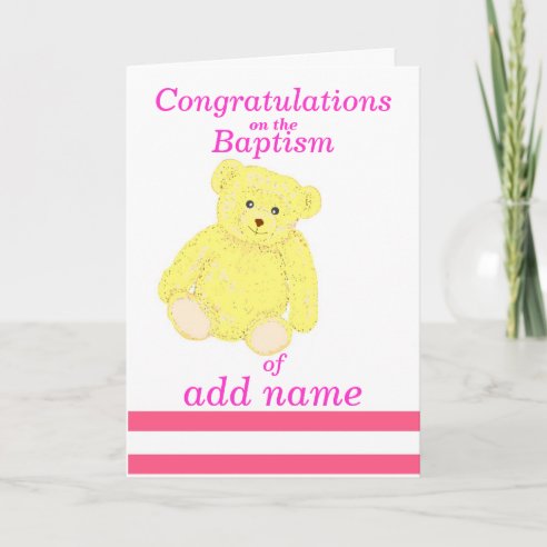 Baptism Congratulations Cards | Zazzle