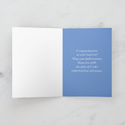 Baptism Congratulations Proverbs Bible Scripture Card | Zazzle