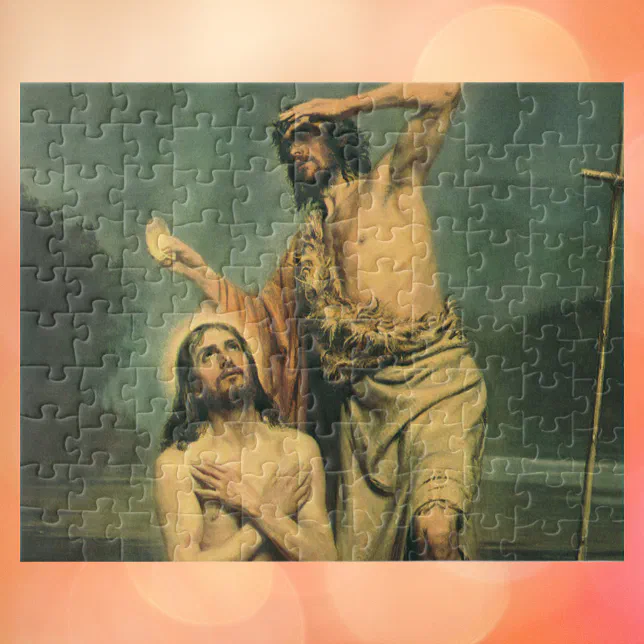 Baptism of Jesus Christ by John the Baptist Jigsaw Puzzle | Zazzle