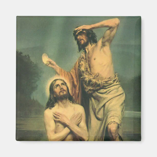 Baptism of Jesus Christ by John the Baptist Magnet | Zazzle