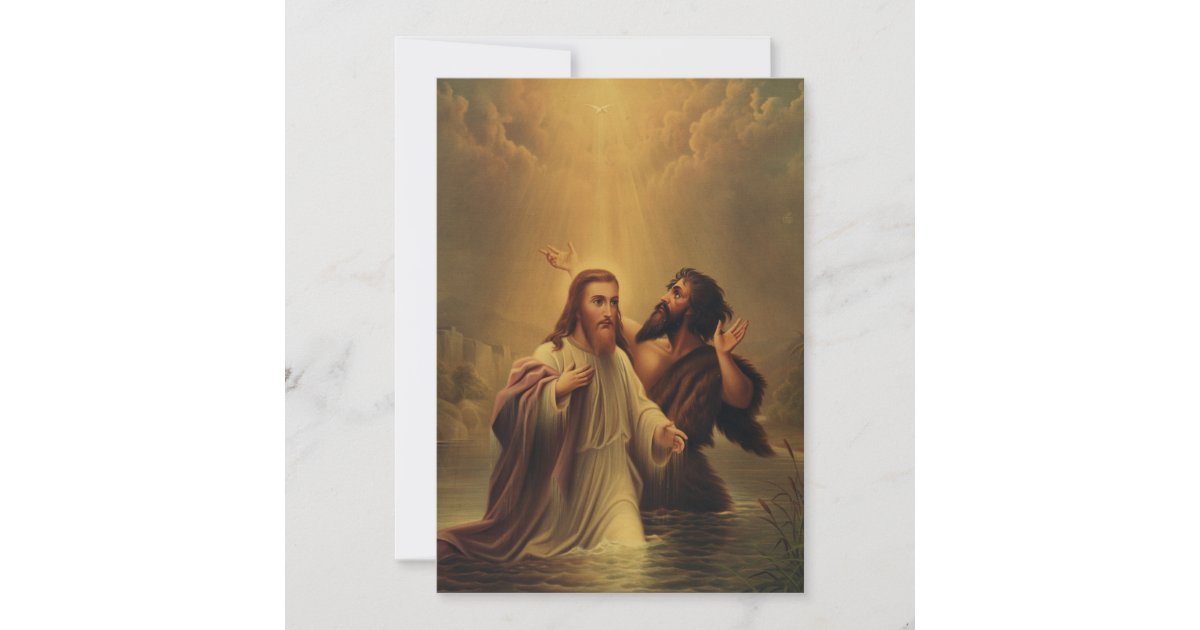 Baptism of Jesus Christ Invitation | Zazzle