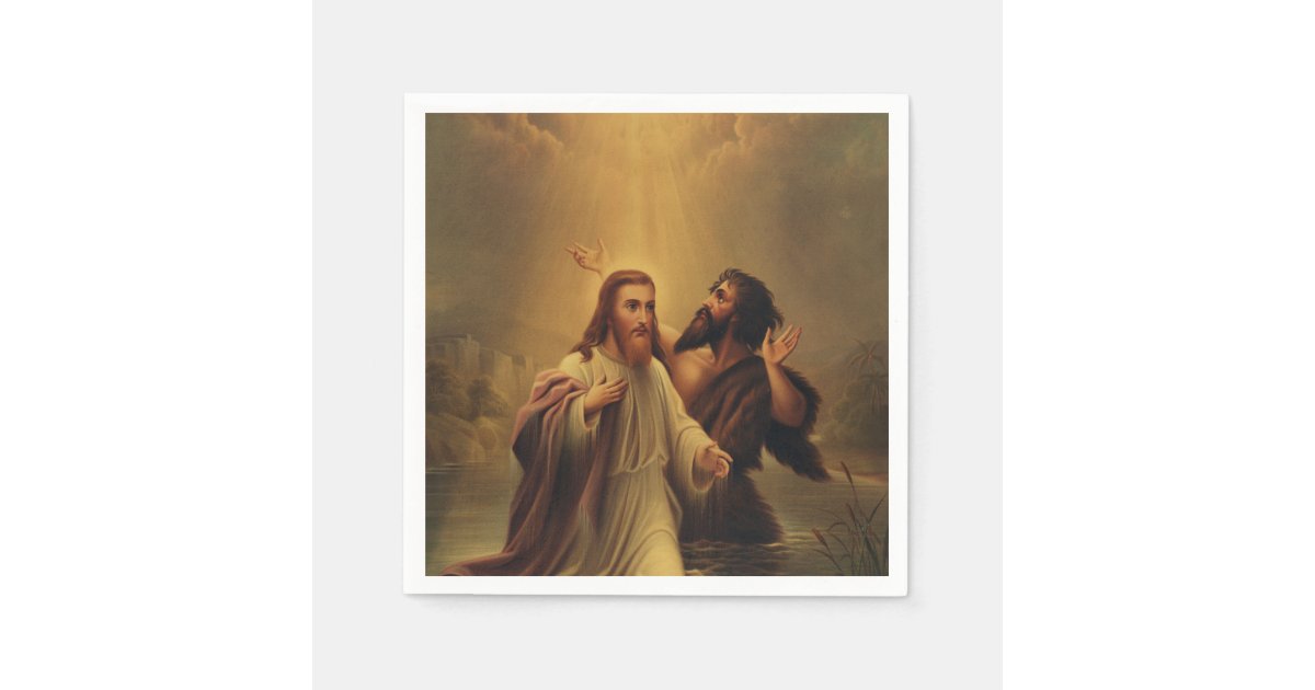 Baptism of Jesus Christ Napkins | Zazzle