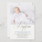 Baptism White Photo Invitation | Zazzle